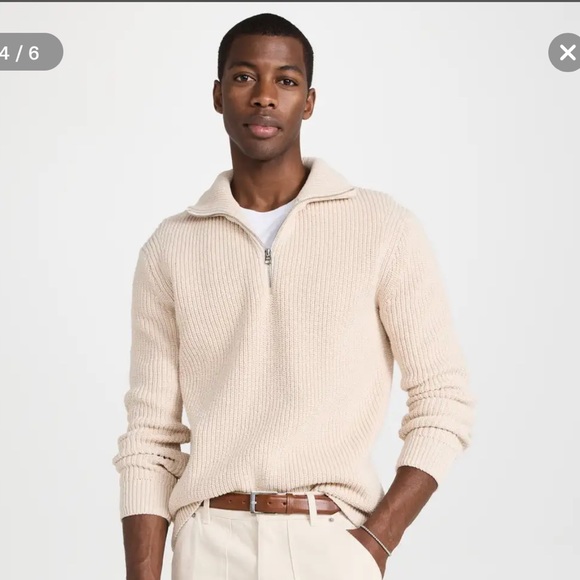 Alex Mill | Sweaters | Alex Mill Half Zip Sweater In Chunky Cotton ...